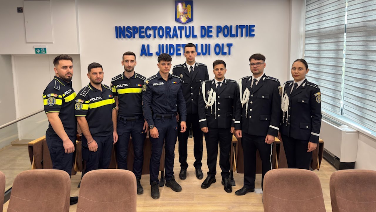 8 ABSOLVENȚI AI ACADEMIEI DE POLIȚIE, SE ALĂTURĂ IPJ OLT - PTV Oltenia
